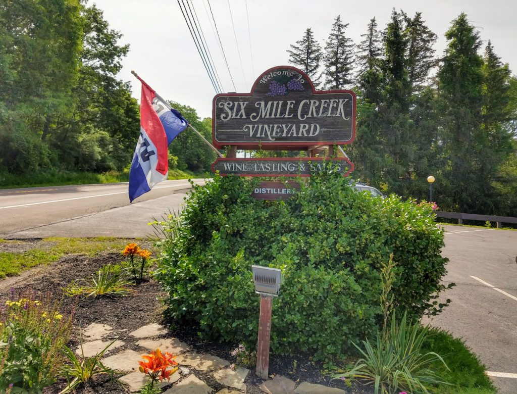 6 Mile Creek Sign – The Parenthood Adventures!